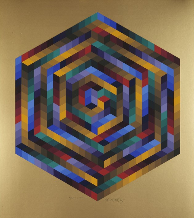 Victor Vasarely @ The French Institute, Budapest, Hungary - Op-Art.co.uk